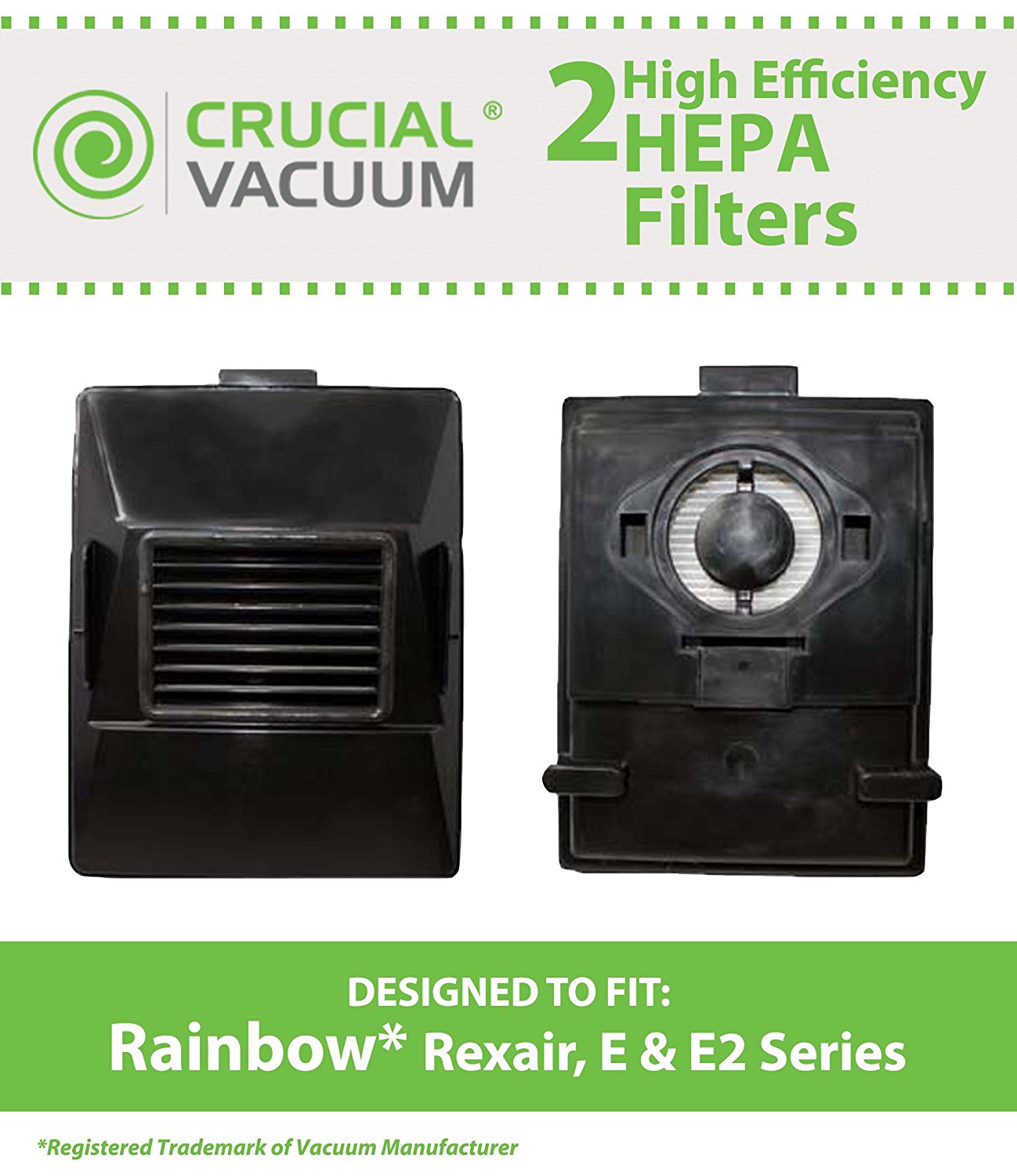 2 Rainbow Rexair Cleaner E Series Vacuum Cleaner E Series - Washable ...