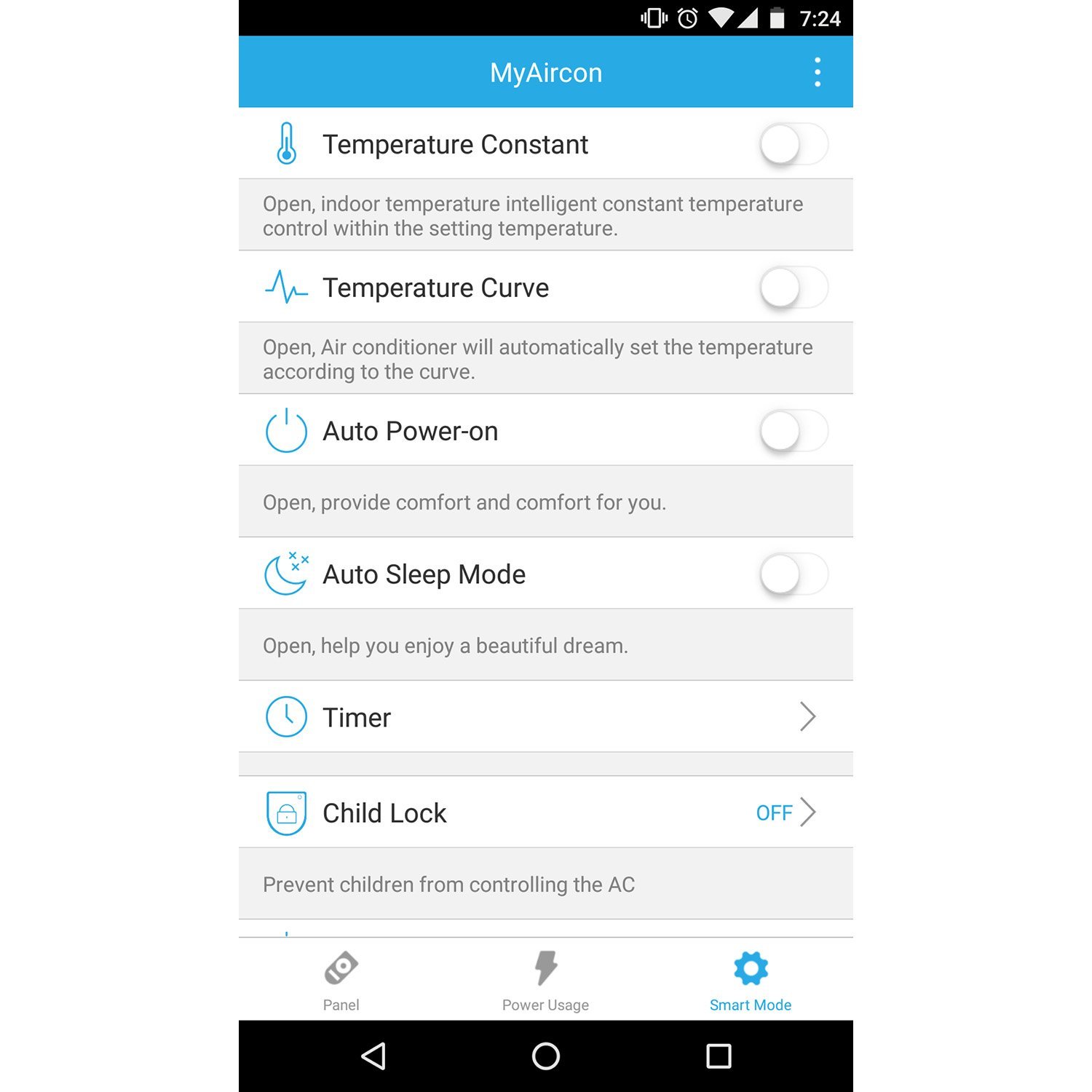 MyAircon SEM810 Air Conditioner and Heater Remote Control with Smartphone APP; Support IOS and ...