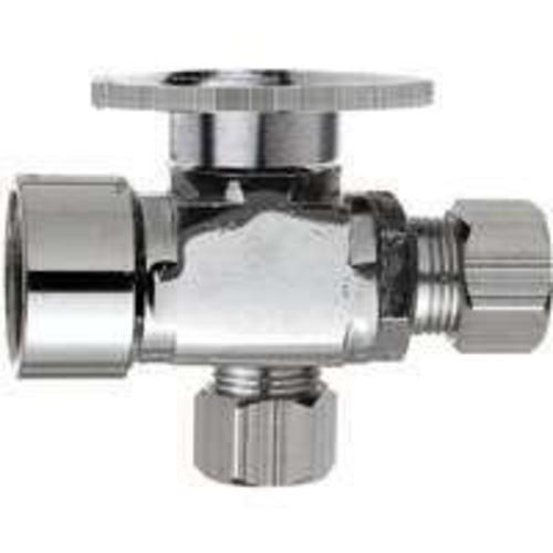 Plumb Pak PP2903VLF Quarter Turn 3-Way Valve 5/8-Inch Od Inlet, 3/8 ...
