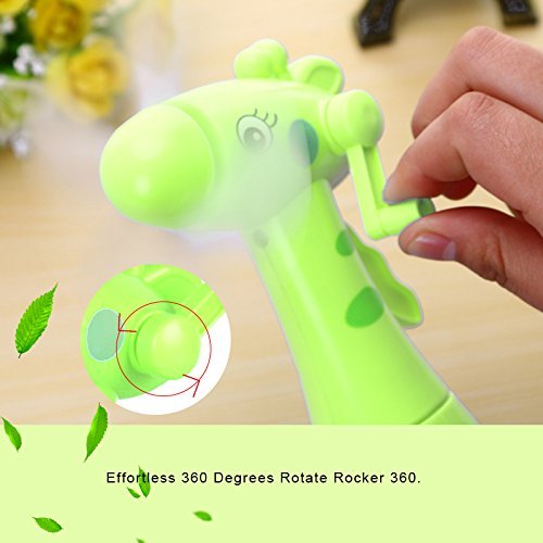 GOUP 2-PACK Summer Four Soft Fan Blades Spray Water Fans + Strong Wind ...