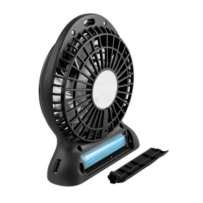 Mini Fan 3 Speed Modes with Rechargeable Lithium 18650 Battery Portable ...