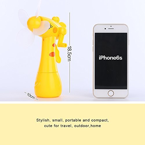 GOUP 2-PACK Summer Four Soft Fan Blades Spray Water Fans + Strong Wind ...