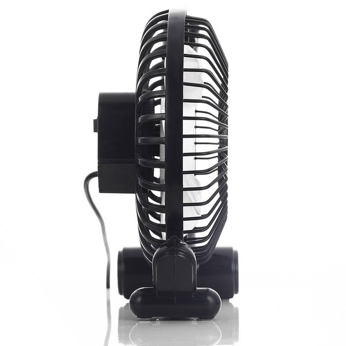 USB Desk Fan Small Personal Fan USB Powered with Two Speed, Metal ...
