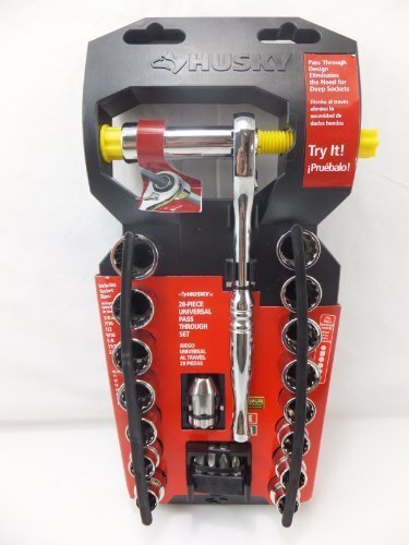 Husky HUVTHRU28PC 28-Piece Universal Thru-Ratchet Set by Husky free ...