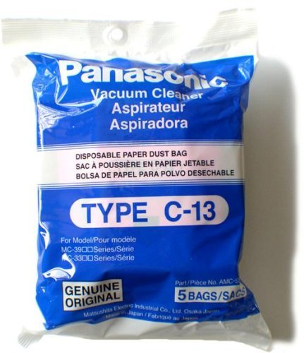 Panasonic Type C-13 Bags #AMC-S5EP- Genuine - 5 Pack N2 free image download