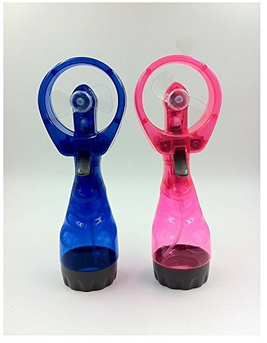 2-Pack Misting Fans, Mini Handheld Spray Fan for Summer Beach and ...