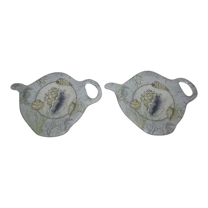 Melamine Tea Bag Holder By Keller Charles Set Of 2 Sea Treasures
