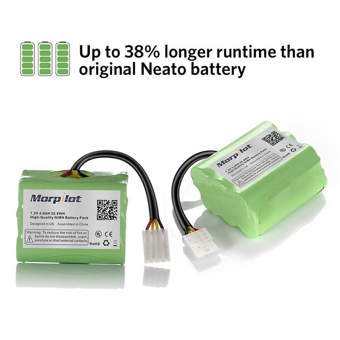 Morpilot M041002G 4000mAh Neato Battery for XV-11, XV-12, XV-14, XV-15 ...