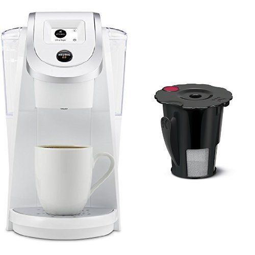 Keurig K250 2.0 Brewing System, White and Keurig 119367 2.0 My K-Cup ...