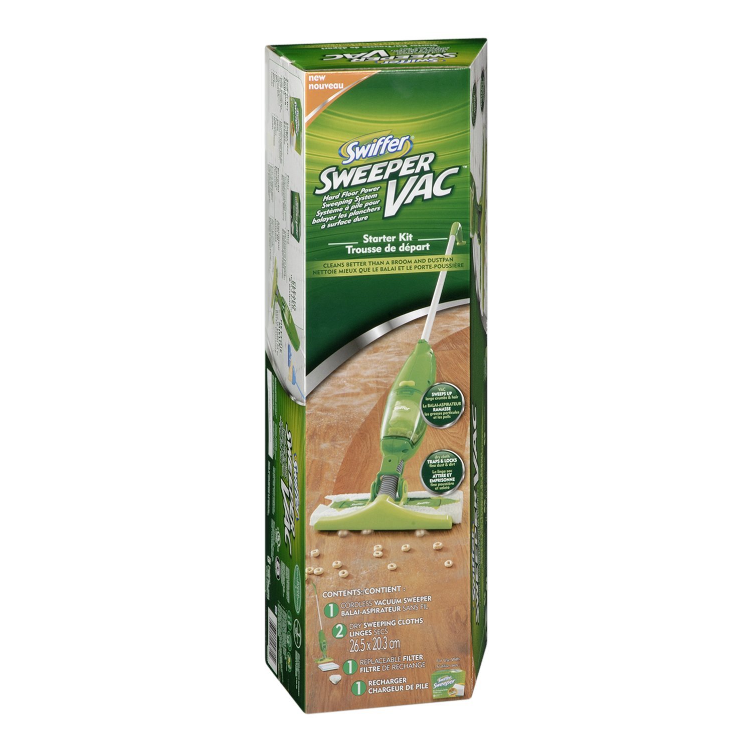 Swiffer Sweepervac Rechargeable Cordless Vacuum Starter Kit, 1 Kit N7 ...