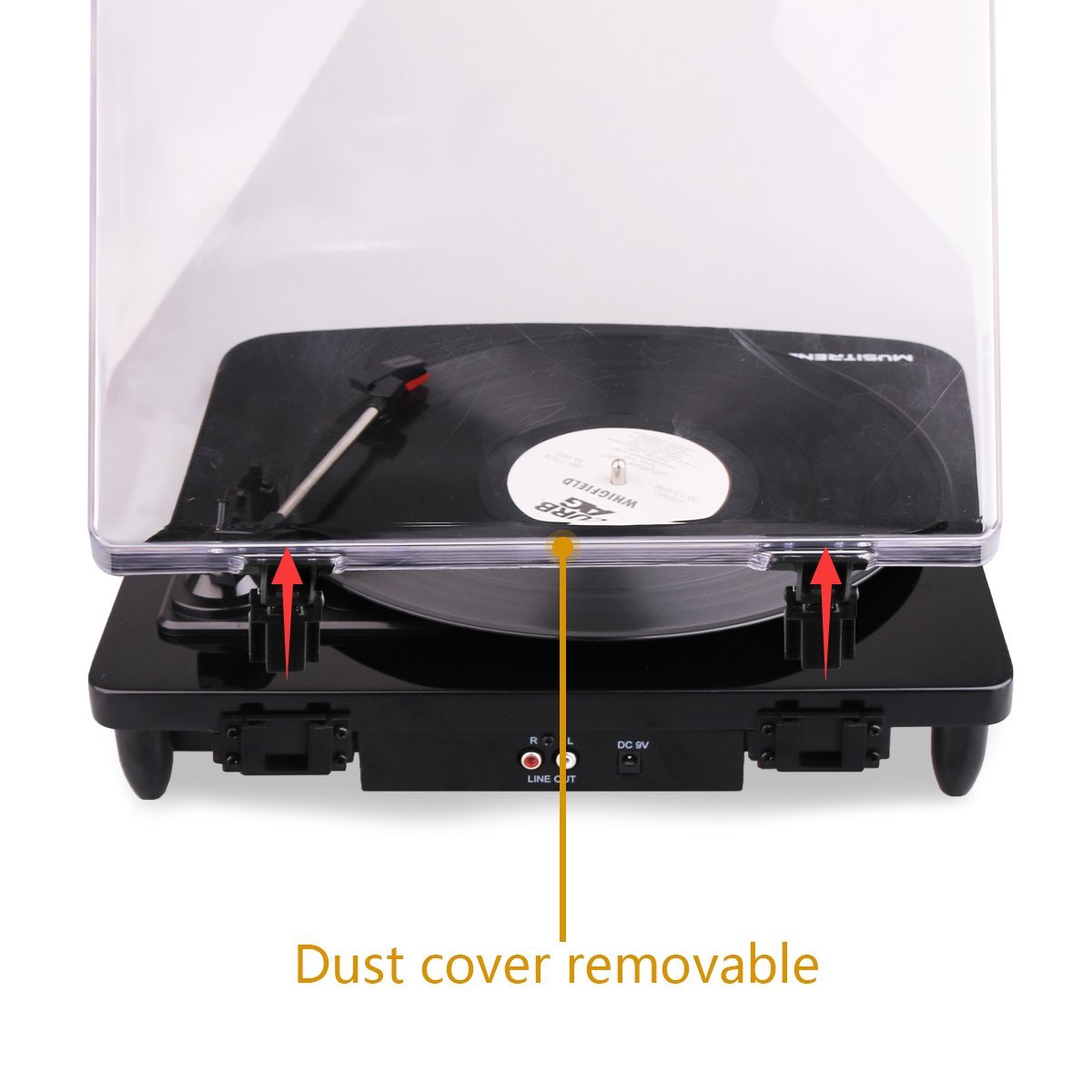 Musitrend LP 3-Speed Turntable Line Out Jacks to External Devices PC to ...