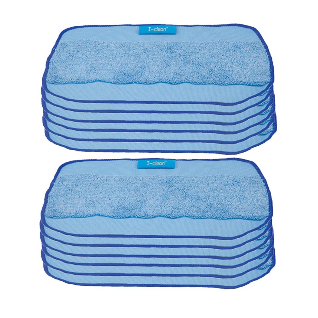 I-clean 8pcs Washable Reusable Replacement Microfiber Mopping Cloths ...