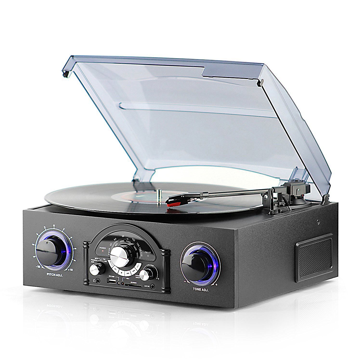 Record Player With Pitch Control - Dust Off Your Records & Recall Those ...