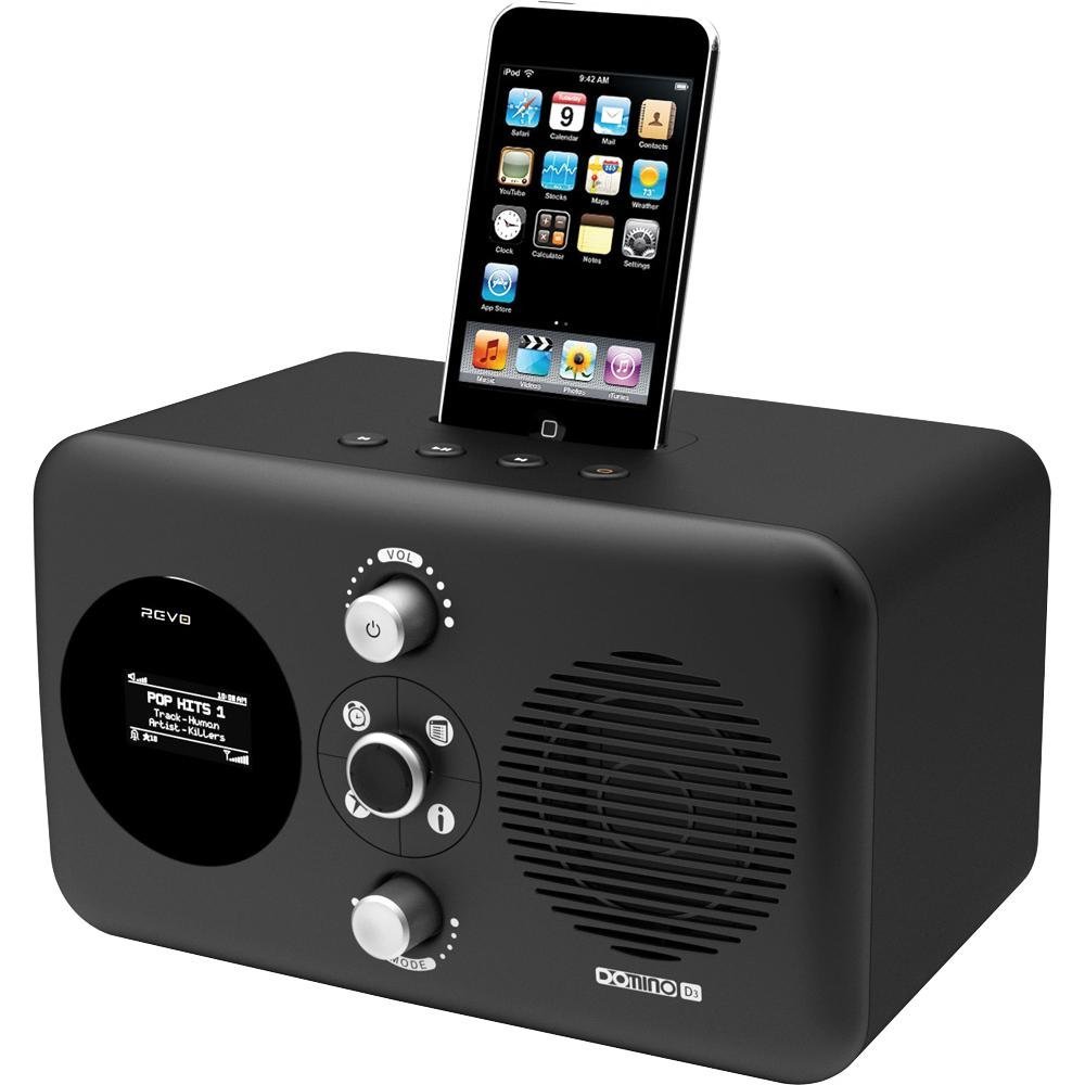 REVO Domino D2 Wi-Fi Internet Radio - Black free image download