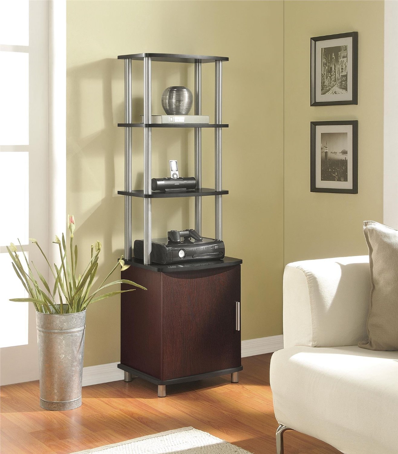 Altra Carson Audio Stand, Cherry/Black N6 free image download