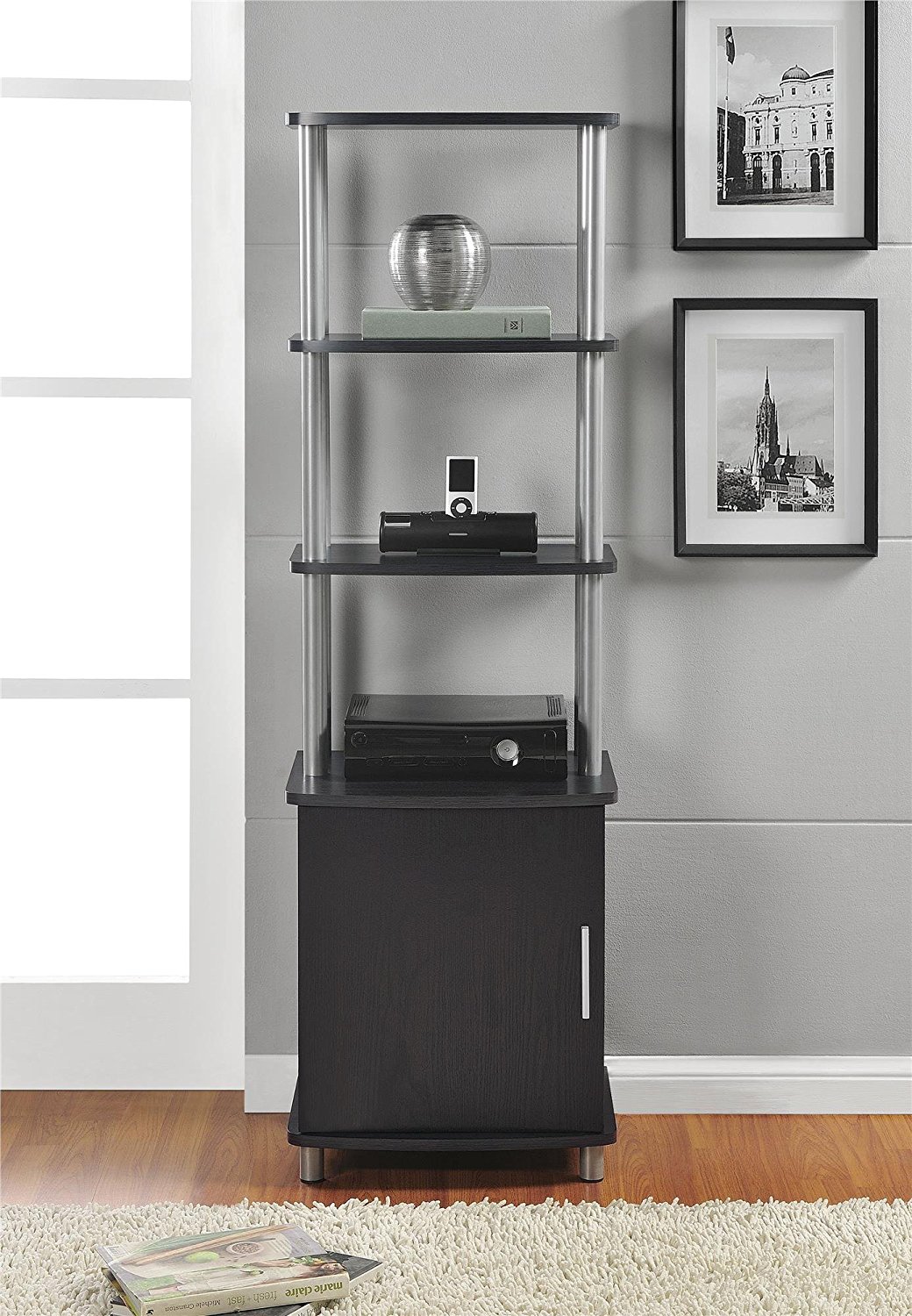 Altra Carson Audio Stand, Cherry/Black N13 free image download