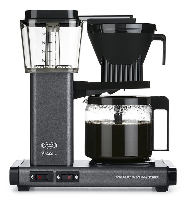 Moccamaster KBG 741 10-Cup Coffee Brewer with Glass Carafe, Polished ...