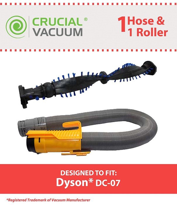 Dyson DC04, DC07, DC14 & DC33 Silver/Yellow Hose & 1 Clutch Roller ...