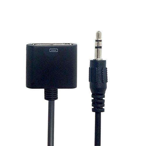 CY Black Ipad Ipod Iphone 30 Pin Female Dock Docking Connection to 3 ...