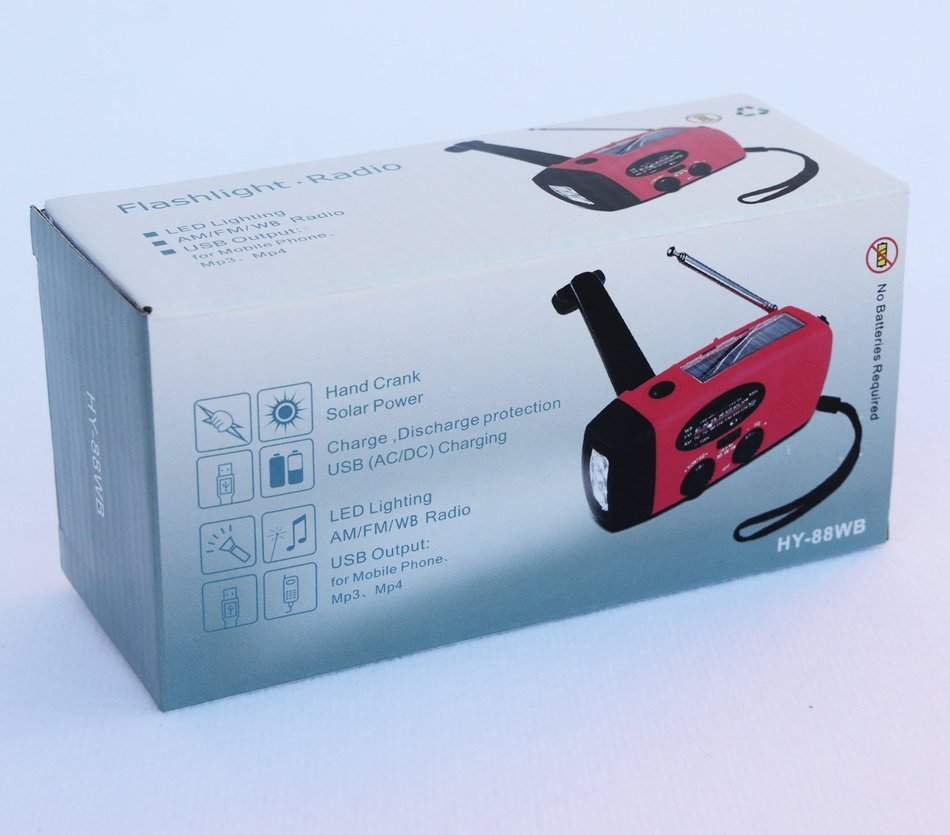 TopAlert HY-88WB Emergency Dynamo Solar Self Powered AM/FM/WB(NOAA ...