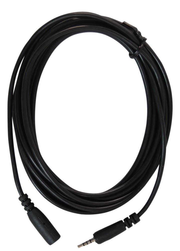 YCS Basics 12 foot 2.5mm male to female 4 conductor headphone / aux ...