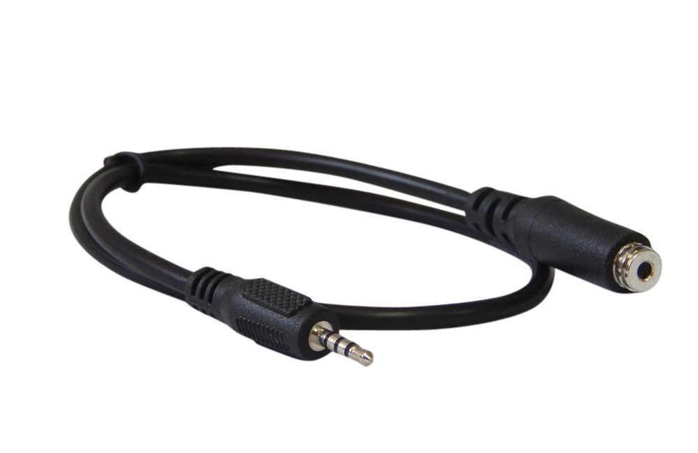 YCS Basics 12 foot 2.5mm male to female 4 conductor headphone / aux ...