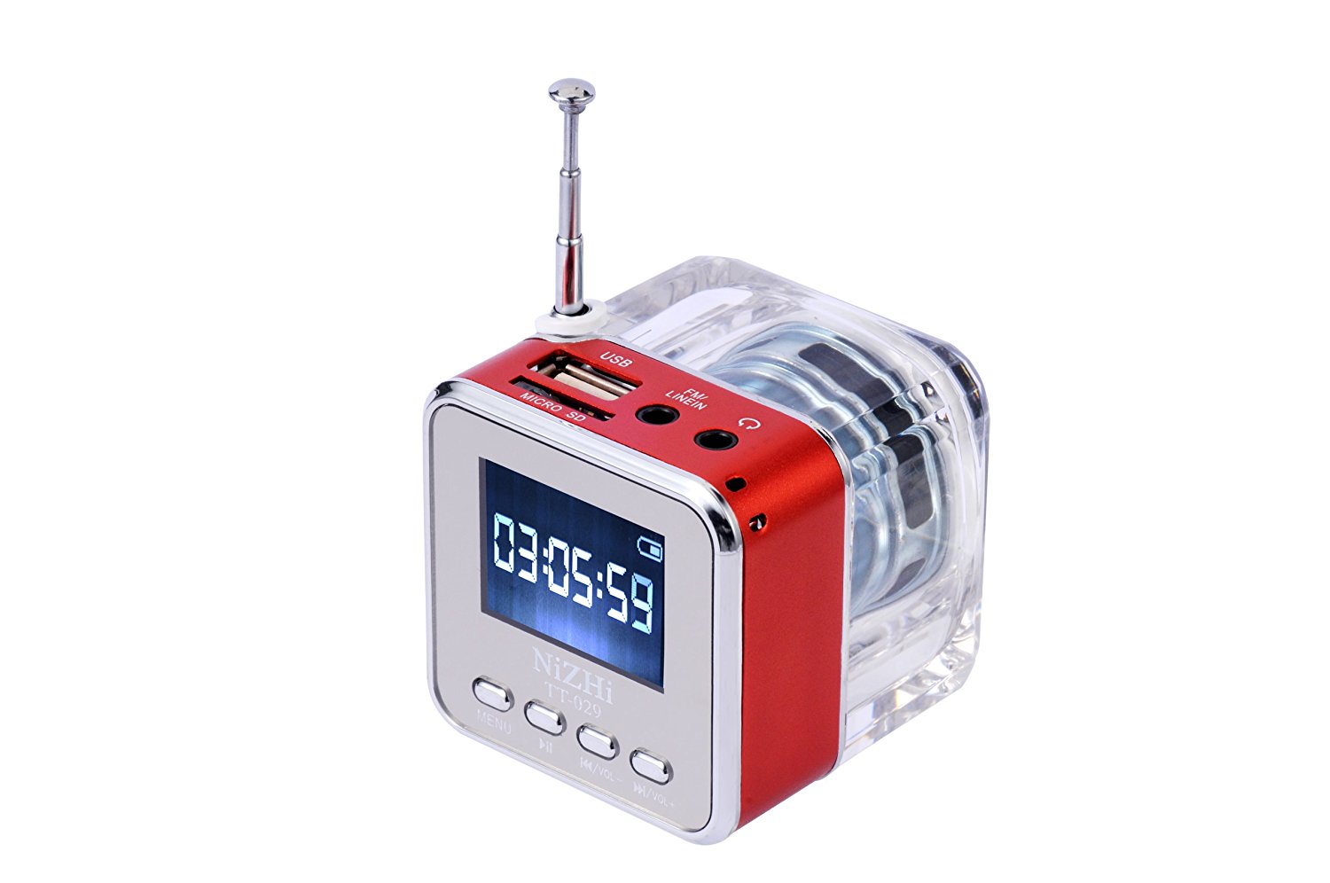 TT029 Portable Mini Music Speaker Support SD/TF Card With Alarm Clock ...