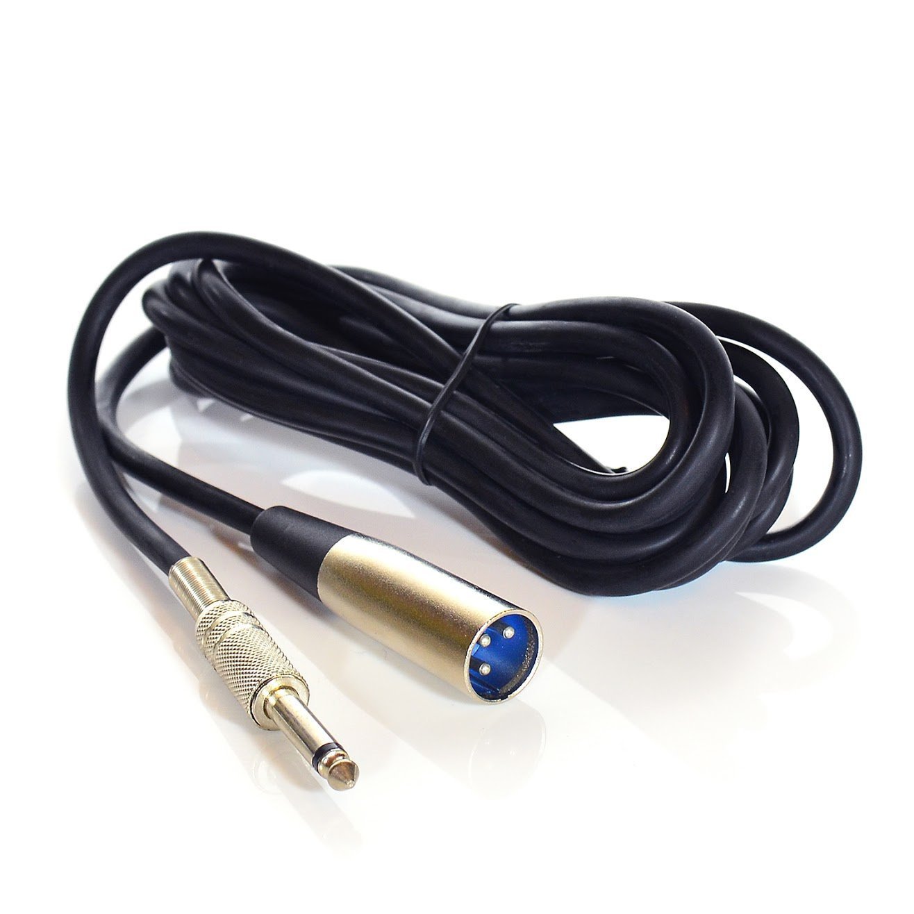 InstallerParts 10 ft XLR 3P Male 1/4" Mono Microphone Cable ...