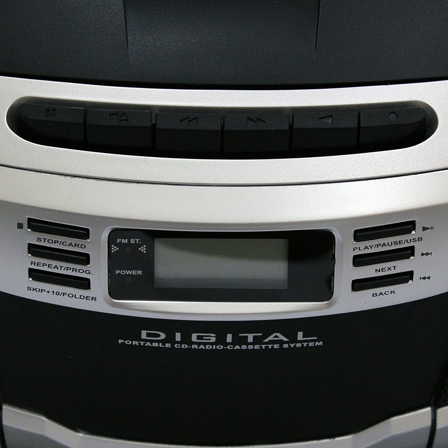 Tyler MP3/CD Boombox Player TAU103-SL with Tape Cassette Player ...