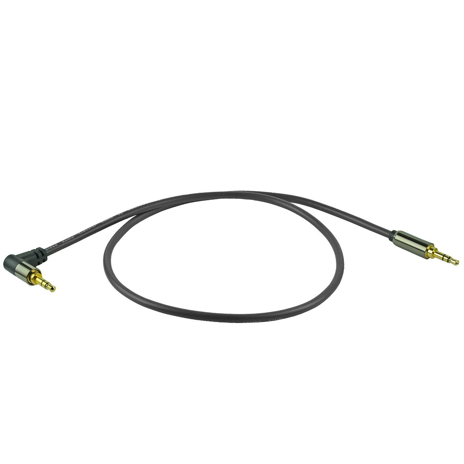 Mediabridge 3.5mm Male To Male Right Angle Stereo Audio Cable (4 Feet ...