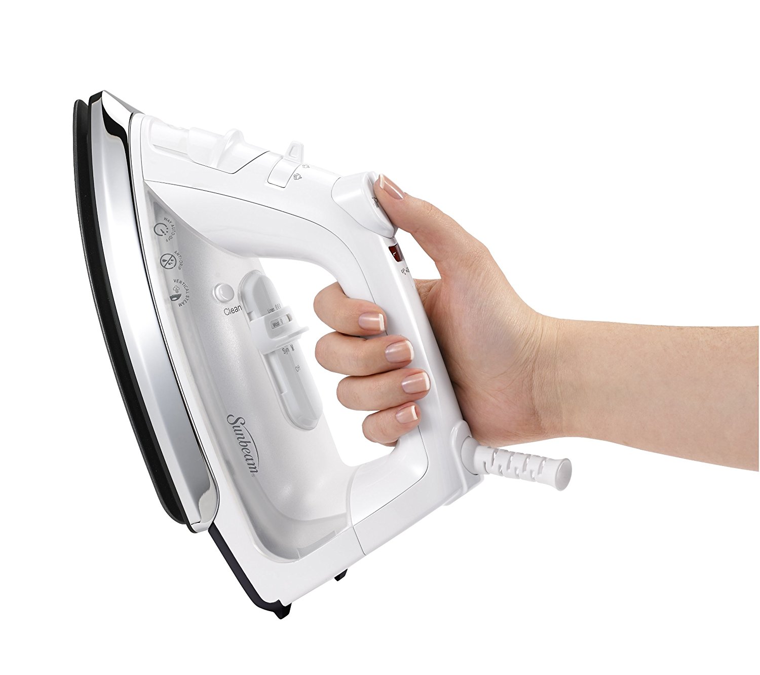 Sunbeam Classic 1200 Watt Mid-size Anti-Drip Non-Stick Soleplate Iron ...