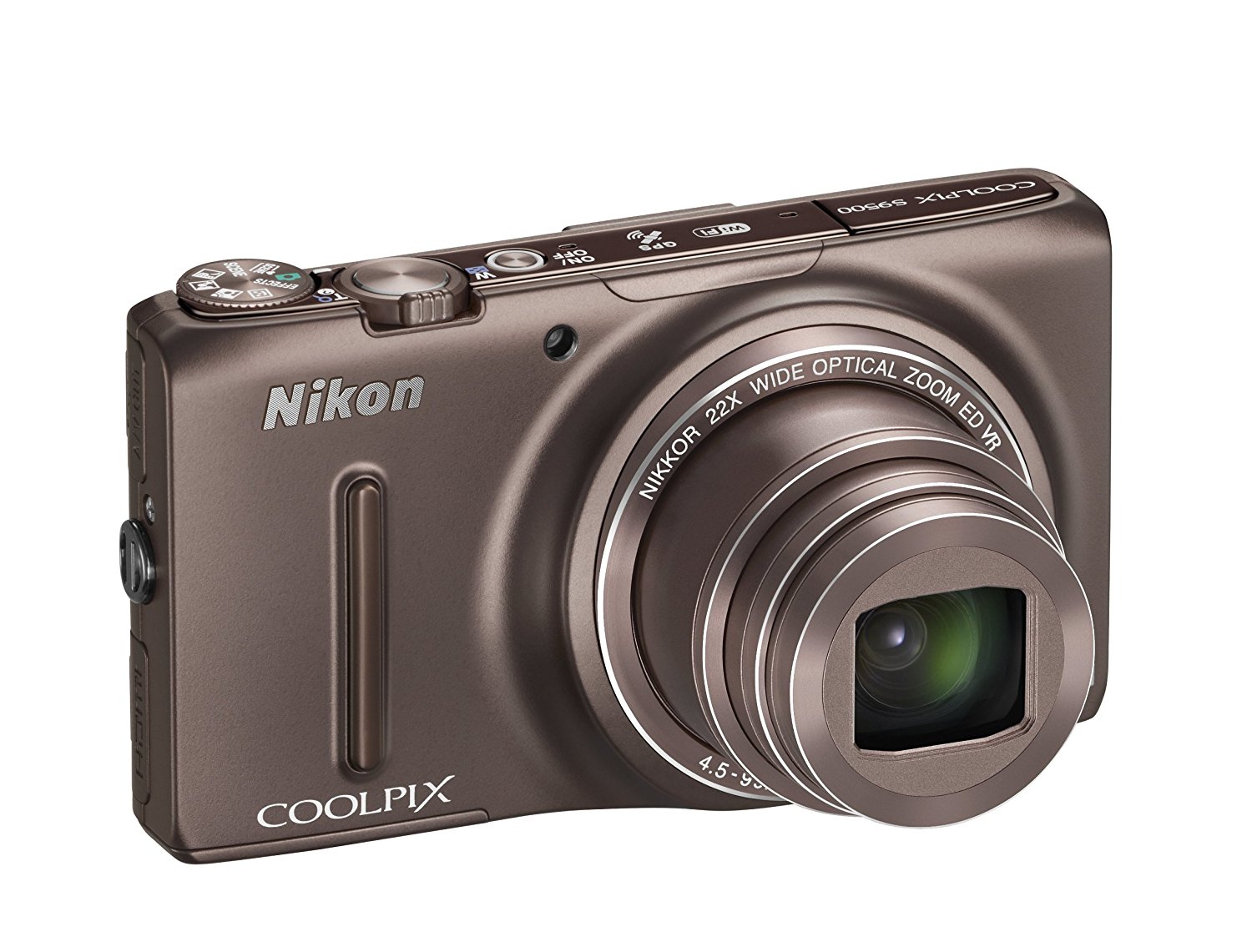 Nikon 2013 Coolpix S9500 Digital Camera brown 18.1 MP 22x ...