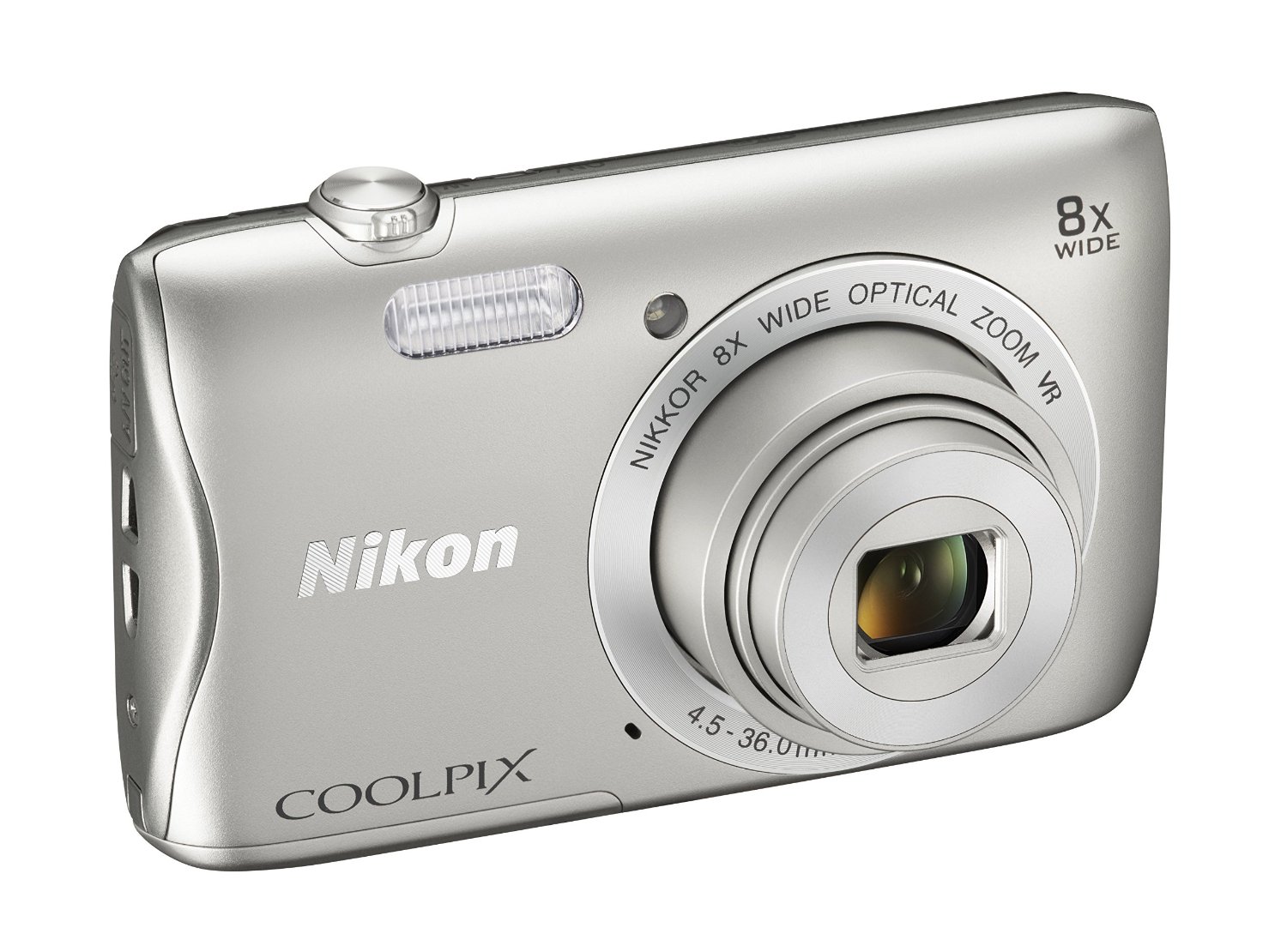Nikon COOLPIX S3700 Digital Camera with 8x Optical Zoom and Built-In Wi ...
