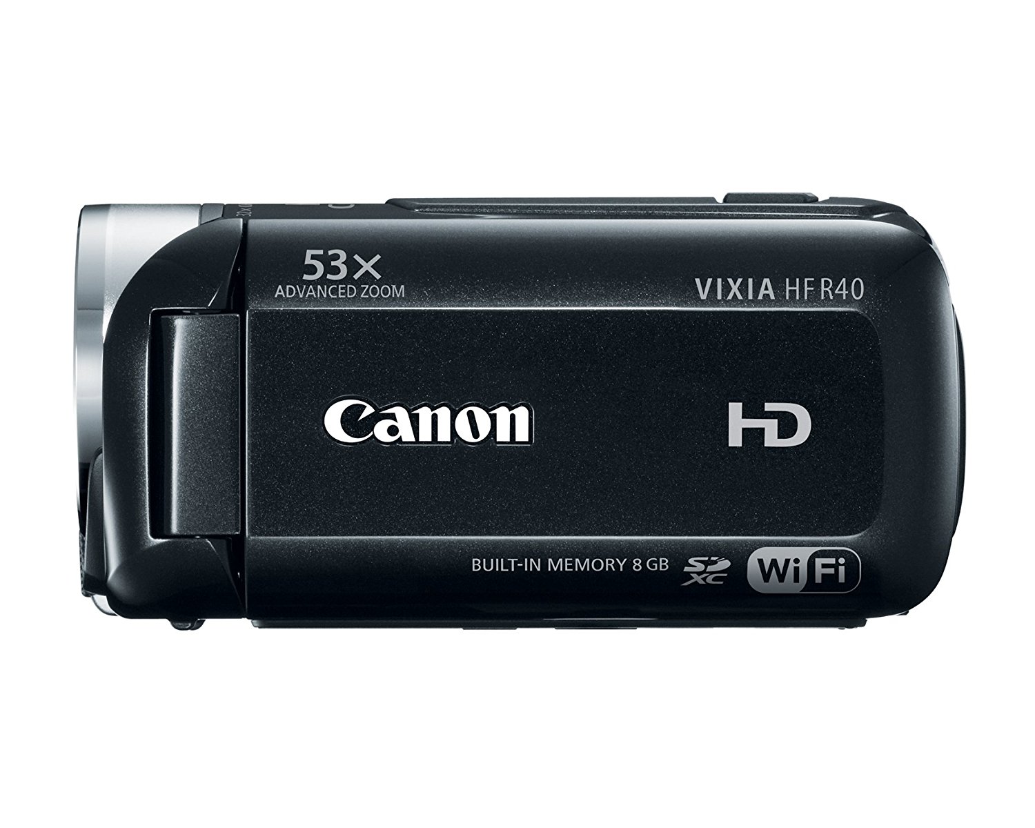 Canon VIXIA HF R40 HD 53x Image Stabilized Optical Zoom Camcorder 8 GB ...