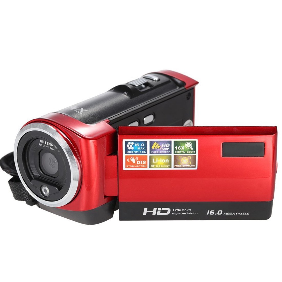 Digital Camcorder - TOOGOO(R)HDV-107 Digital Video Camcorder Camera HD 720P 16MP DVR 2.7'' TFT ...
