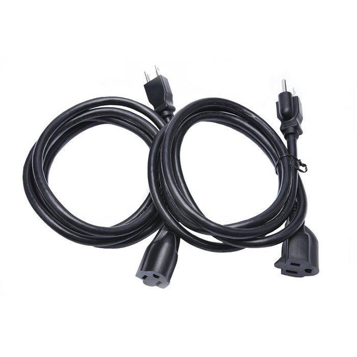 JACKYLED 2-PACK 16AWG Power Cord, Universal Power Cord, NEMA 5-15P to ...