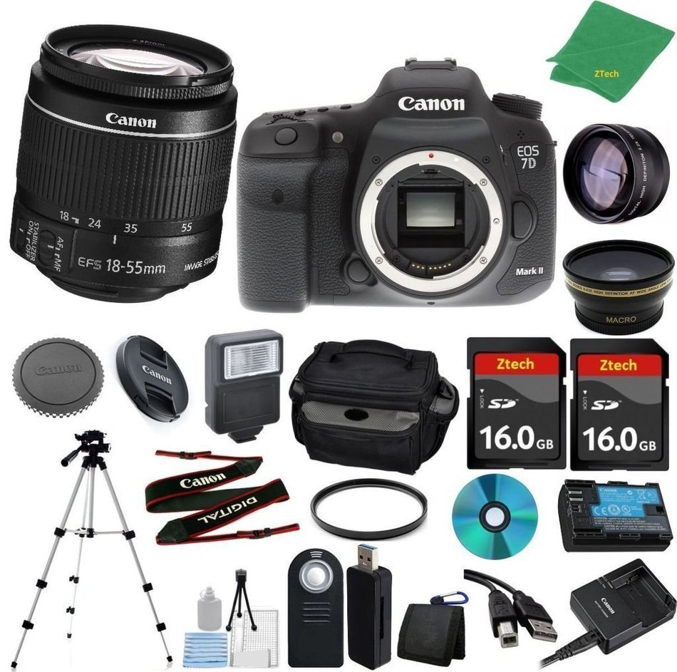 Canon EOS 7D Mark II Camera Internatrional Version with 18-55mm IS STM ...