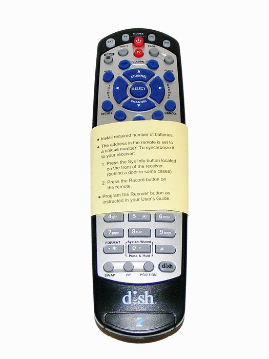 Dish Network 21.0 IR/UHF Pro Remote TV free image download