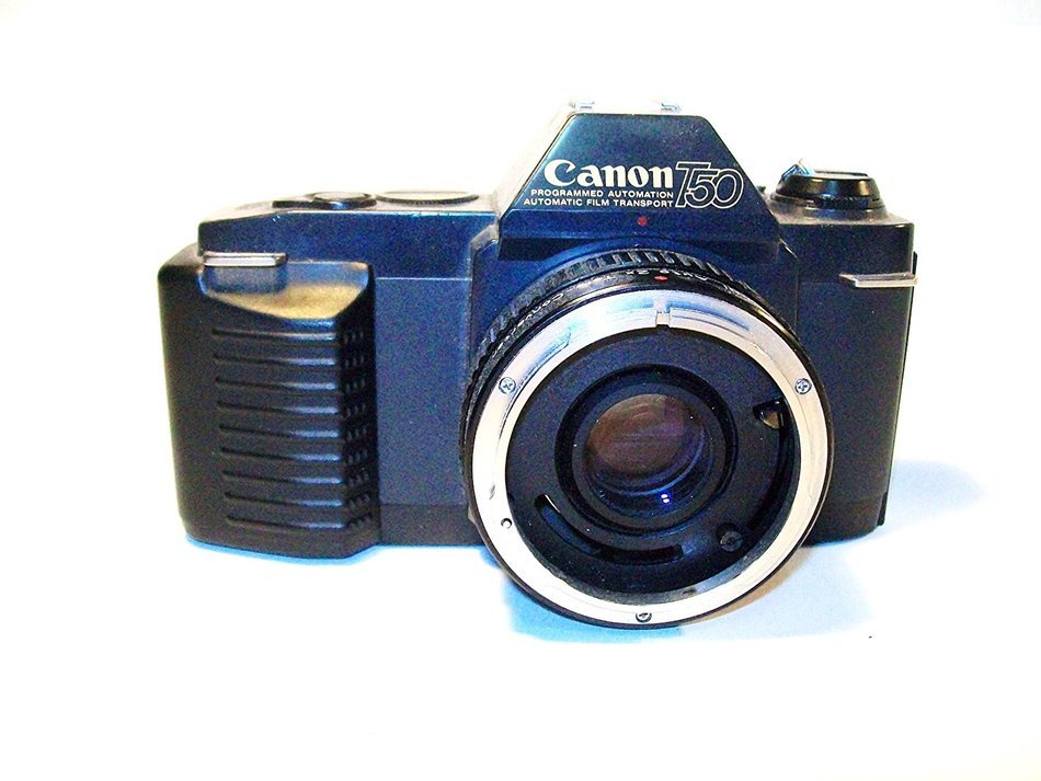 Canon T50 35mm SLR Camera with Tele-Converter free image download