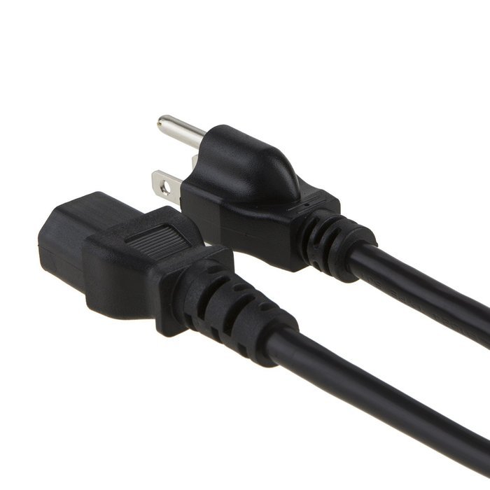 CableCreation [2-PACK] 10 Feet 18 AWG Universal Power Cord for NEMA 5 ...