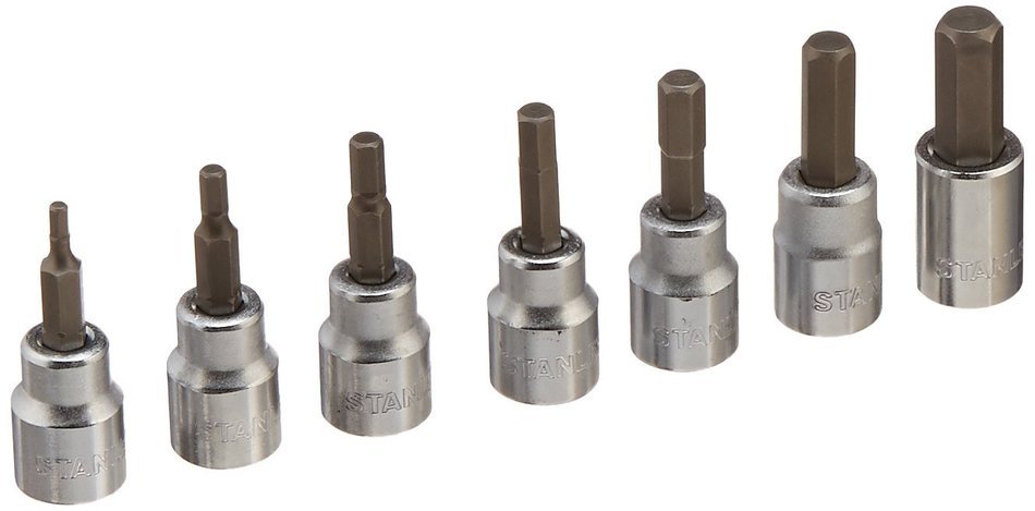 Stanley 85-708 3/8-Inch Drive Metric Professional Grade Hex Bit Socket ...