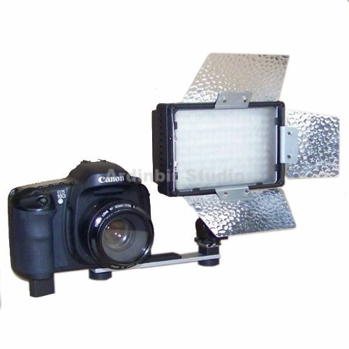 Pro Camera Continuous LED Light with Barndoor for Sony Alpha A230, A200 ...