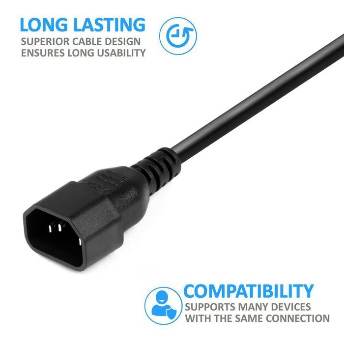 3 Pack - 3ft High Performance Premium Power Supply Cable NEMA5-15P to ... 3 Pack - 3ft High Performance Premium Power Supply Cable NEMA5-15P to ...