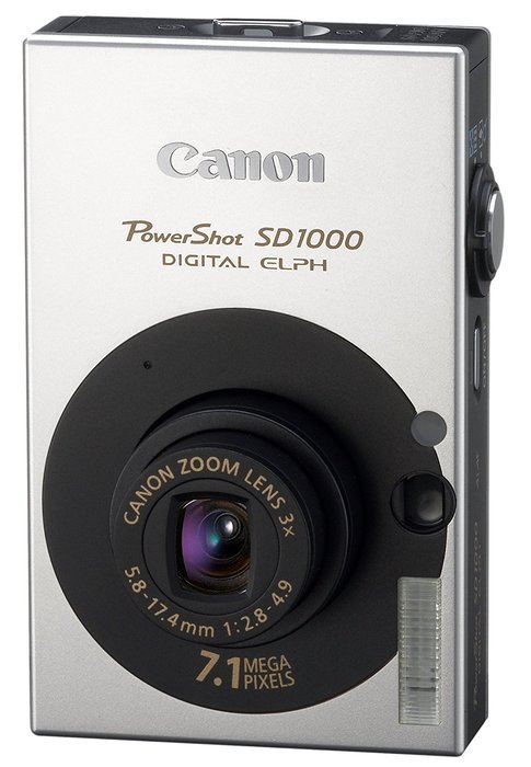 Canon PowerShot SD1000 7.1MP Digital Elph Camera with 3x Optical Zoom ...