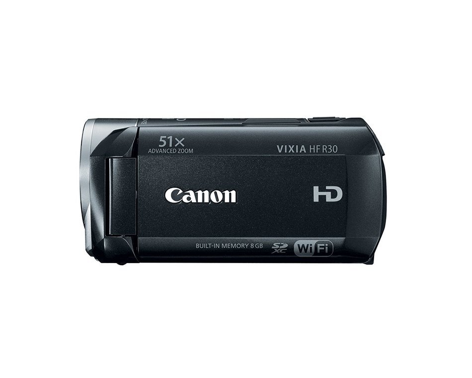 Canon VIXIA HF R30 Full HD 51x Image Stabilized Optical Zoom Camcorder ...