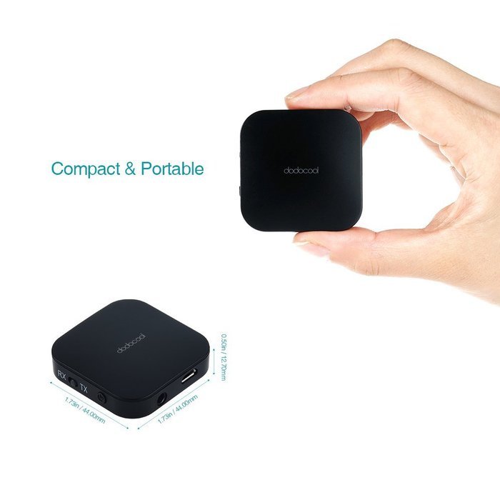 Dodocool Bluetooth Audio Adapter, 2-in-1 Wireless Receiver Transmitter ...