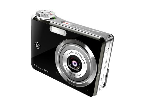 GE A830 8MP Digital Camera with 3x Optical Zoom (Black) N3 free image ...