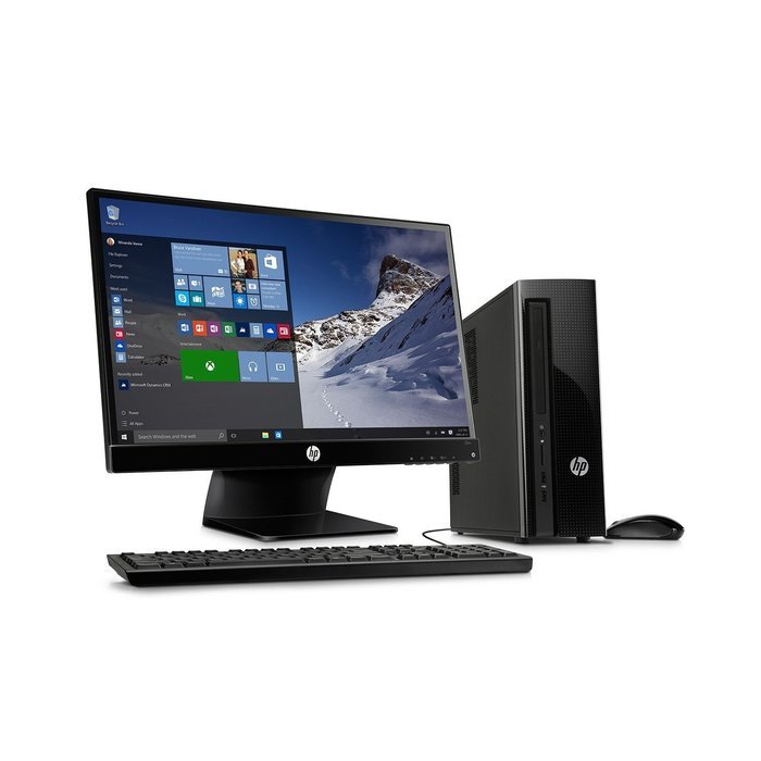 HP Slimline Desktop Bundle with 23” Monitor, Intel i3, 8GB RAM, 1TB HDD ...