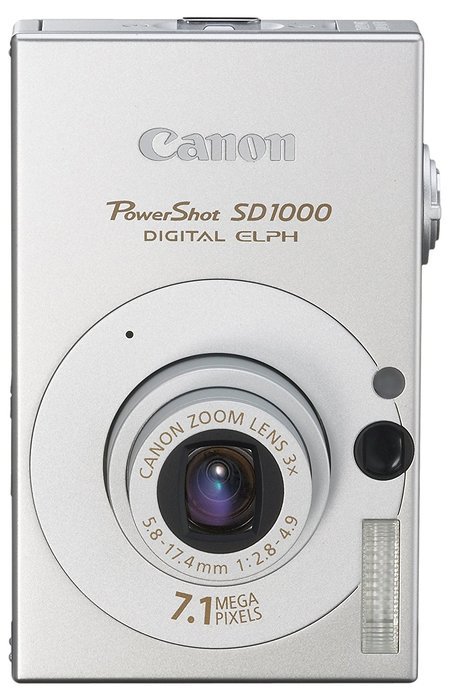 Canon PowerShot SD1000 7.1MP Digital Elph Camera with 3x Optical Zoom ...