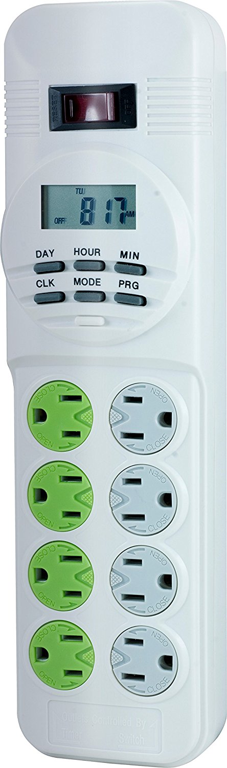 GE 14024 Digital Timer, with 8 Outlet Surge free image download
